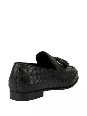 FRANZESE COLLECTION Woven Tassel Loafers