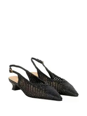 Status Woven Slingback Mules