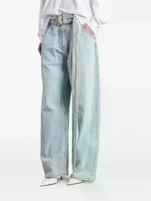 DARKPARK Dalila Belted Wide-leg Jeans