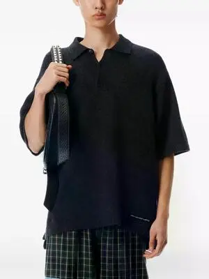 Alexander Wang Oversized-fit Polo Shirt - Grey