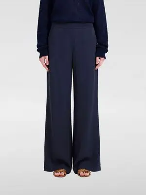 Momoni High-waisted Silk Blend Palazzo Trousers - Blue