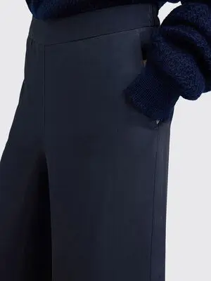 Momoni High-waisted Silk Blend Palazzo Trousers