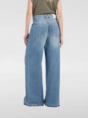 Momoni High-waisted Wide Leg Jeans In Cotton