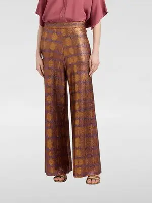 Momoni Abstract Print High-waisted Palazzo Trousers