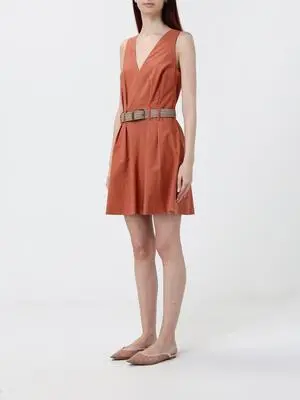 Brunello Cucinelli A-line Mini Dress - Orange
