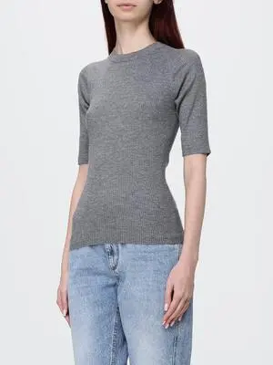 Brunello Cucinelli Ribbed Knit Top - Grey