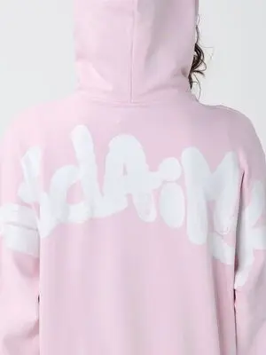 DISCLAIMER Relaxed Fit Cotton Zip-up Hoodie With Logo