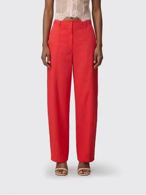 Pinko Mid-rise Stretch Cotton Wide Leg Trousers