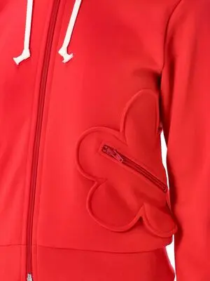 Comme Des Garçons Polyester Zip-up Jumper With Pockets