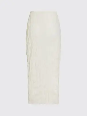 TOTEME Long Pencil Skirt In Viscose-blend - Orange