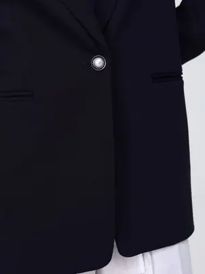 TWINSET Single-breasted Viscose Blend Blazer