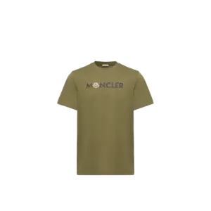 Moncler Logo Cotton T-shirt - Green