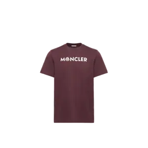 Moncler Logo Cotton T-shirt - Red