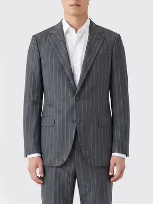 Brunello Cucinelli Striped Blazer - Grey