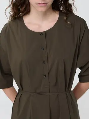 Aspesi Midi Dress With Button-up Front And Belted Waist