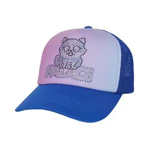 PALACE Kitty Rhinestone Trucker Hat - Blue