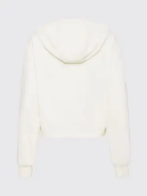 PLEIN SPORT Cropped Hooded Sweatshirt With Zip Closure