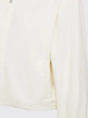 PLEIN SPORT Cropped Hooded Sweatshirt With Zip Closure