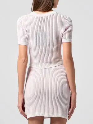 Philipp Plein Short Sleeve Knit Top