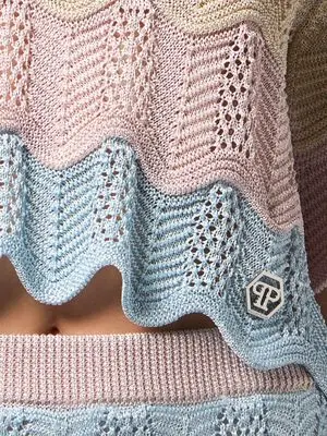 Philipp Plein Cropped Polo Shirt - Multicolor