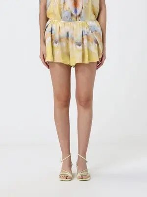 Zimmermann Alchemy Silk Abstract Pattern Shorts - Yellow