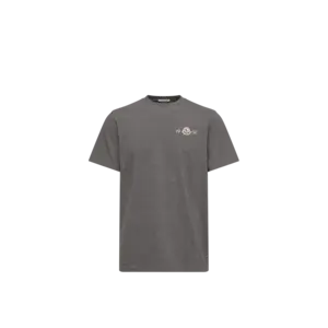 Moncler Logo Cotton T-shirt - Gray
