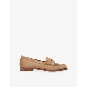 Carvela Avanti Suede Loafers With Horsebit Detailing - Camel