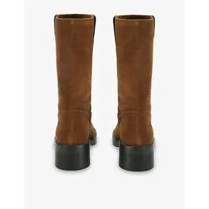 Kurt Geiger Suede Pull-on Block Heel Boots