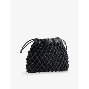 THE FRANKIE SHOP Leather Macrame Pouch