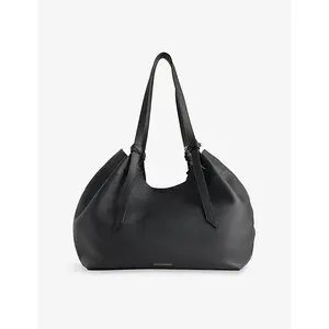 Strathberry Barra Logo-plaque Leather Tote Bag - Black