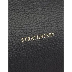 Strathberry Barra Logo-plaque Leather Tote Bag - Black