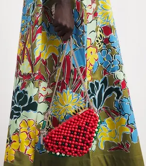 ALEMAIS Alemaïs Beaded Watermelon Shoulder Bag