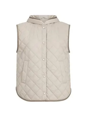 Brunello Cucinelli Quilted Down Vest - Grey