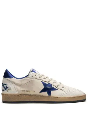 GOLDEN GOOSE Ball Star Leather Sneakers - Blue