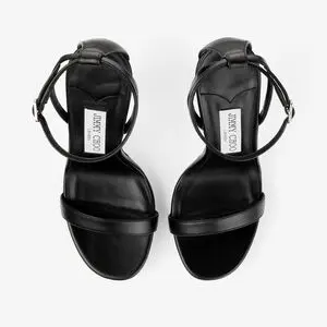 JIMMY CHOO Moza Platform 120 Stiletto Sandals - Black