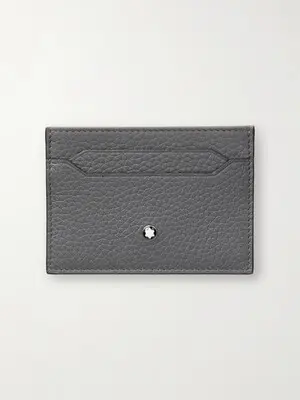 Montblanc Grain Leather Cardholder - Gray