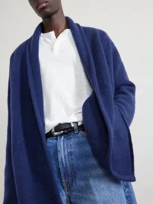 THE ELDER STATESMAN Shawl-collar Cashmere Cardigan