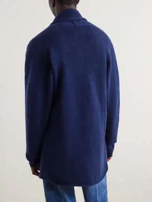 THE ELDER STATESMAN Shawl-collar Cashmere Cardigan