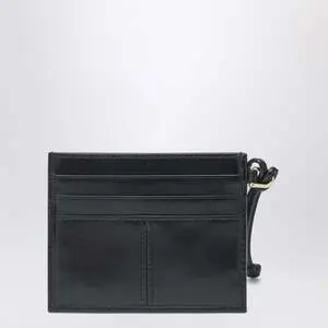 Prada Leather Card Holder With Triangle Logo