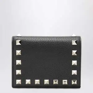 Valentino Garavani Rockstud Leather Wallet - Black