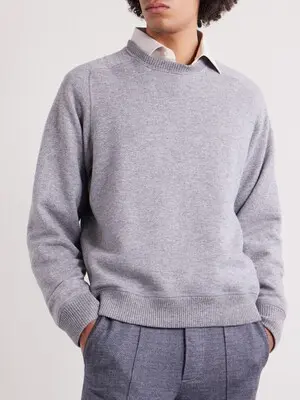 TOM FORD Cashmere And Cotton-blend Crew Neck Sweater