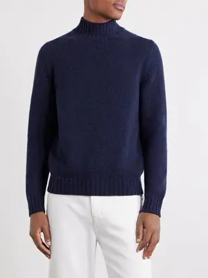 Fedeli Onda Wool And Cashmere-blend High Neck Sweater