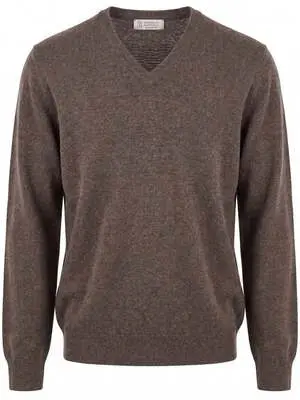 Brunello Cucinelli Cashmere V-neck Sweater - Multicolor