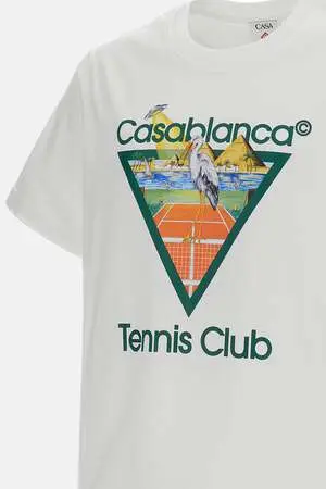 Casablanca Tennis Club Icon Printed Classic T-shirt - Multicolor
