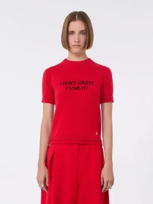 Max Mara Wool & Cashmere Knit T-shirt