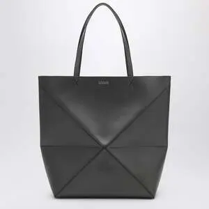 Loewe Dark Grey Puzzle Fold Tote Xl Bag - Gray