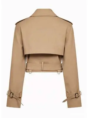 SELF-PORTRAIT Cropped Trench Jacket