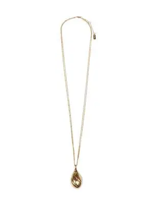CHLOÉ Chloé Gold Metal Pendant Necklace With Mirror Detail