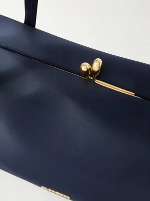 JIL SANDER Goji Pillow Satin Shoulder Bag - Blue