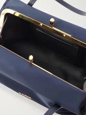 JIL SANDER Goji Pillow Satin Shoulder Bag - Blue